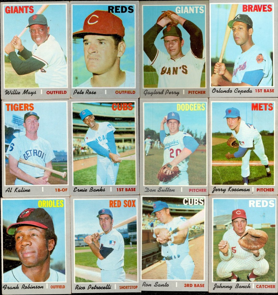 1970 Topps Baseball COMPLETE SET (720) Munson RC Mays Aaron Clemente ...