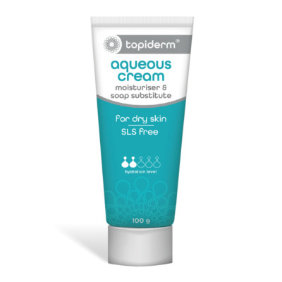 Topiderm Aqueous Cream Moisturiser & Soap Substitute Dry Skin SLS Free ...