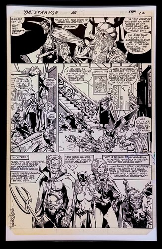 Doctor Strange #55 pg. 11 Michael Golden 11x17 FRAMED Original Art ...