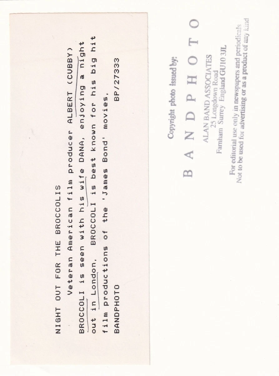 Dana Albert Broccoli