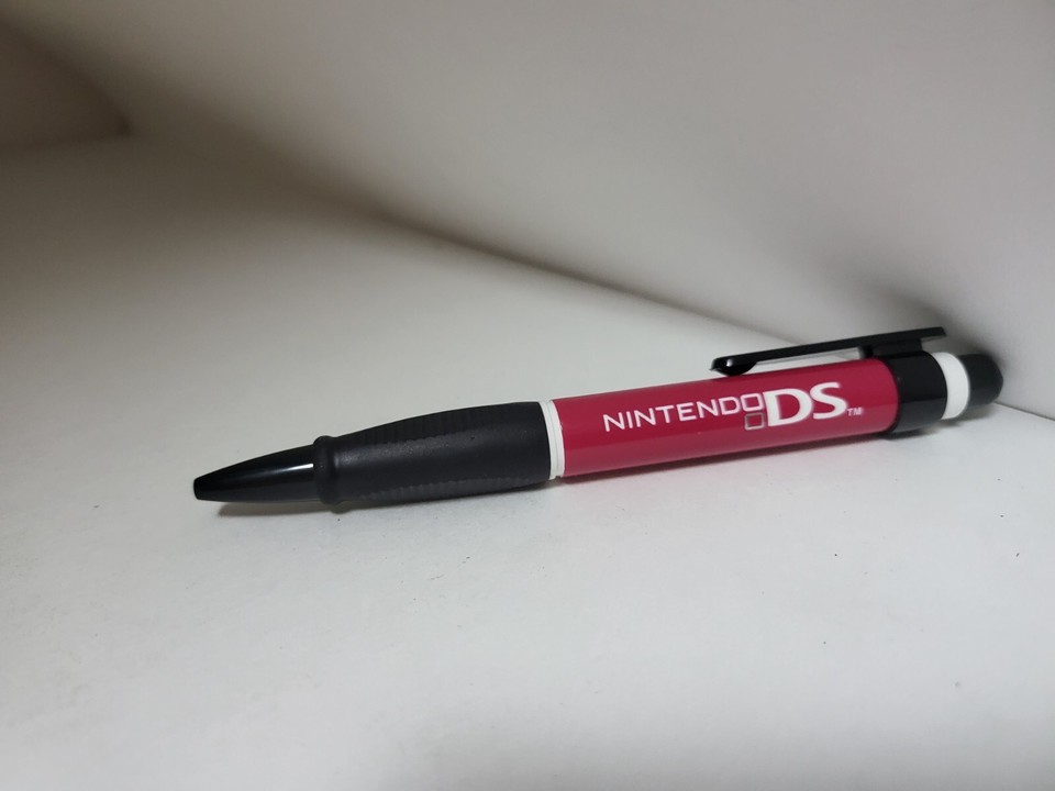 NEW OEM Official Nintendo DS Large PINK Retractable Pen Stylus W/Rubber ...