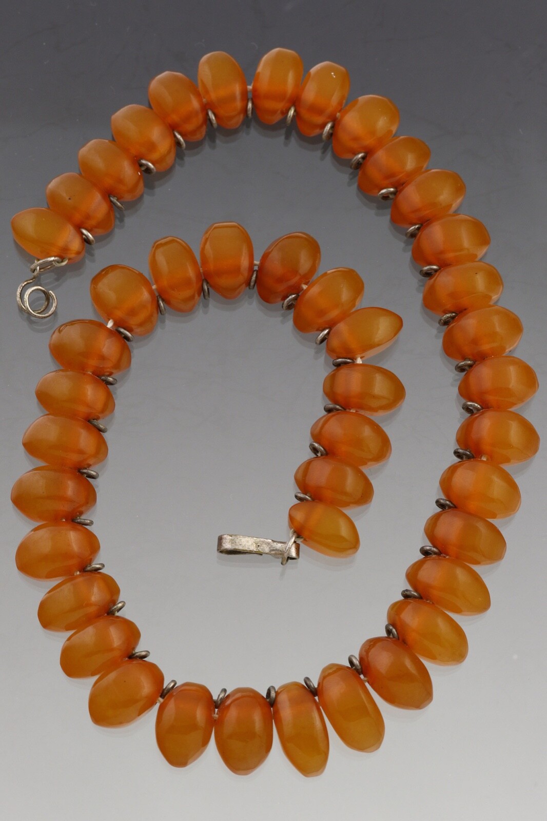 ANTIQUE Vintage Pressed Beads BALTIC AMBER Choker Nec… - Gem