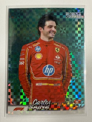 2024 Topps Paddock Pass F1 Carlos Sainz X-Fractor #4 Scuderia Ferrari ...