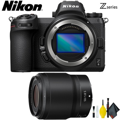 Nikon Z6 Mirrorless Digital Camera + Nikon NIKKOR Z 50mm f/1.8 S Lens ...