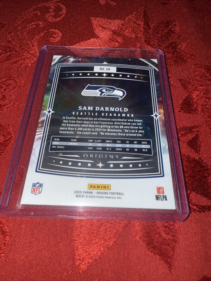2025 Panini Origins FOTL Sam Darnold Purple /17Seattle Seahawks | eBay