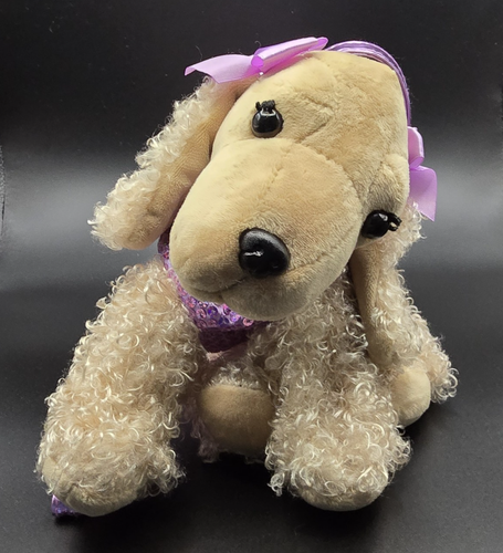 Poodle Purse "Poochie & Co" Furry light brown Purple & pink tutu ...