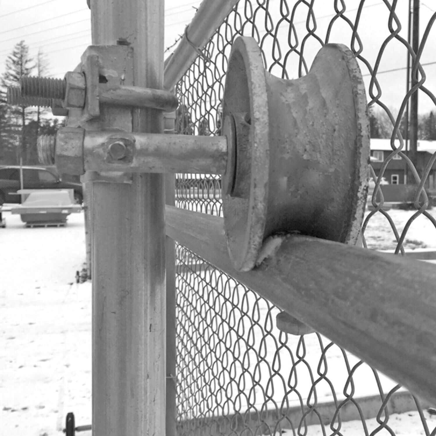 CHAIN LINK ROLLING GATE TRACK ROLLERS: 2" Gate Frame & 1-5/8" Track ...