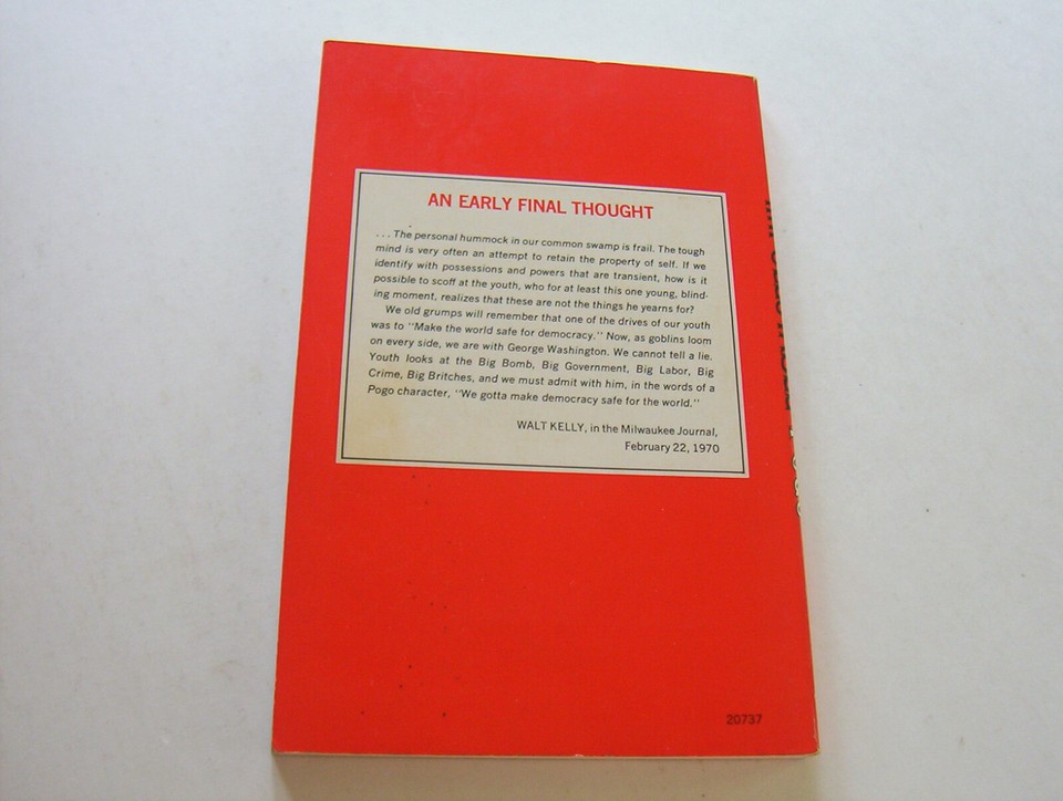 IMPOLLUTABLE POGO 1970 WALT KELLY "DON'T TREAD ON ME" **COLLECTOR COPY ...