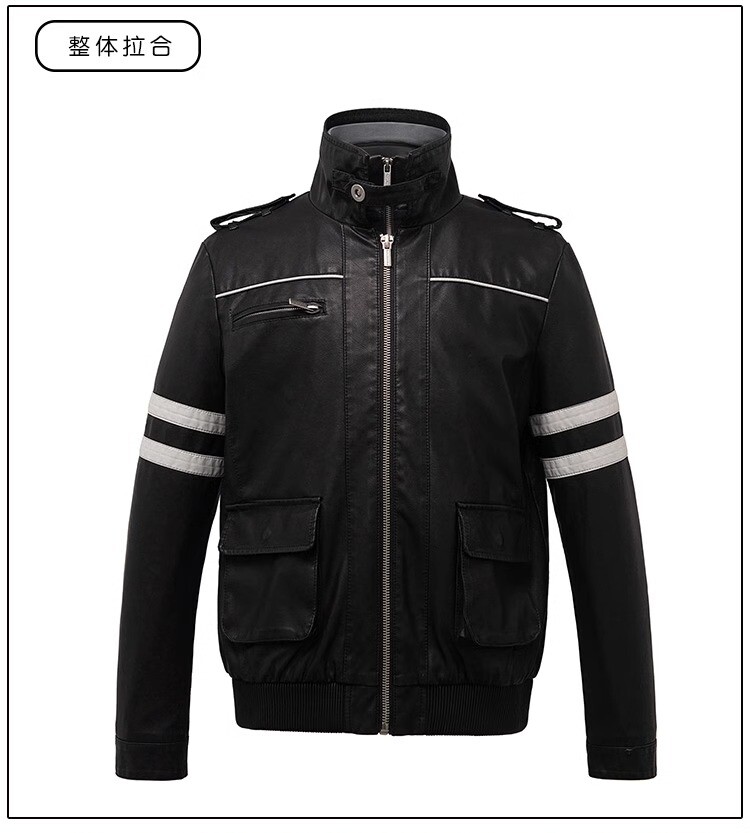 Prototype Alex Mercer Coat Hooded Jacket Dragon PU Embroidered Cosplay ...