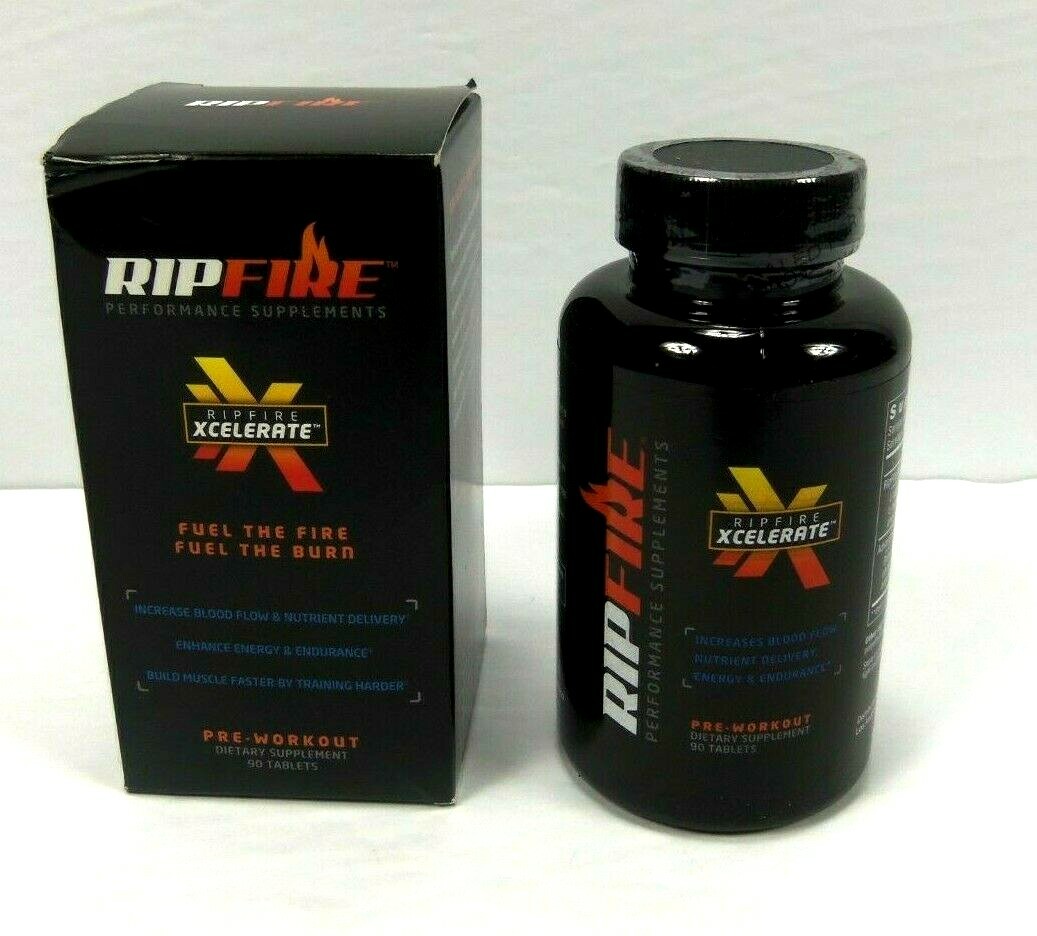 RipFire Xcelerate Pre Workout Dietary Performance Supplement 90 Tablets ...