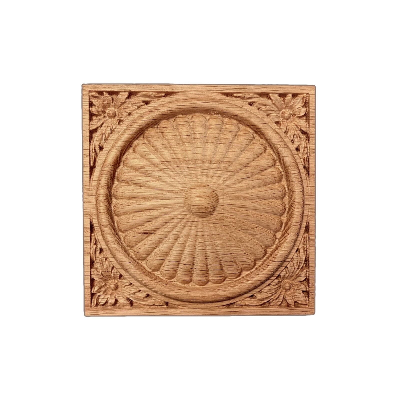 Solid Hardwood carved Rosette / Casing Blocks | eBay