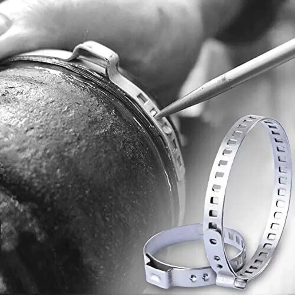 20 pcs Universal Adjustable Axle CV Joint Boot Crimp Clamps Large ...