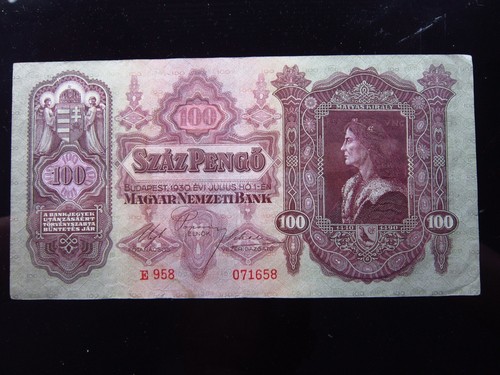 Hungary 100 Pengo 1930 a8h1658 Magyar Nemzeti Bank Banknote Money | eBay