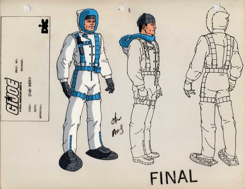 G.I. GI Joe Sub-Zero Cel Art 80-90's Cartoon 1990 Dic Animation City | eBay
