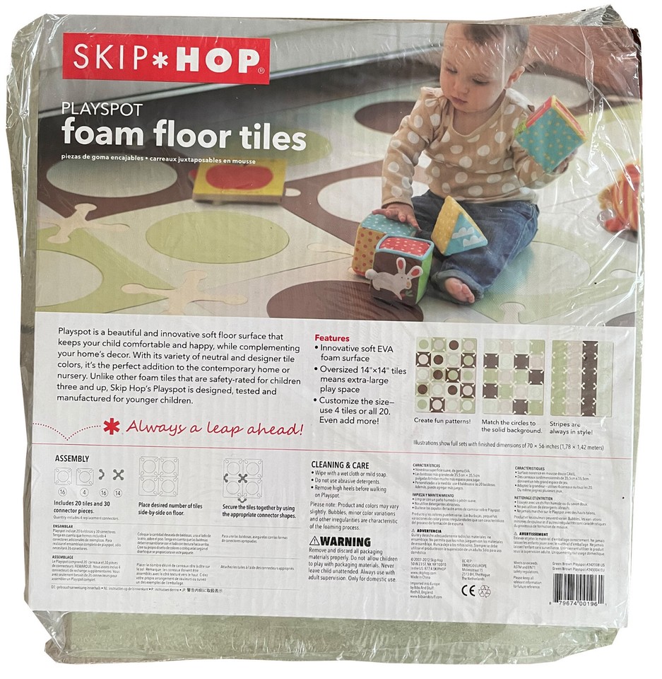 £95 Skip Hop Play mat tiles Interlocking Foam floor 20 Tiles 30 ...