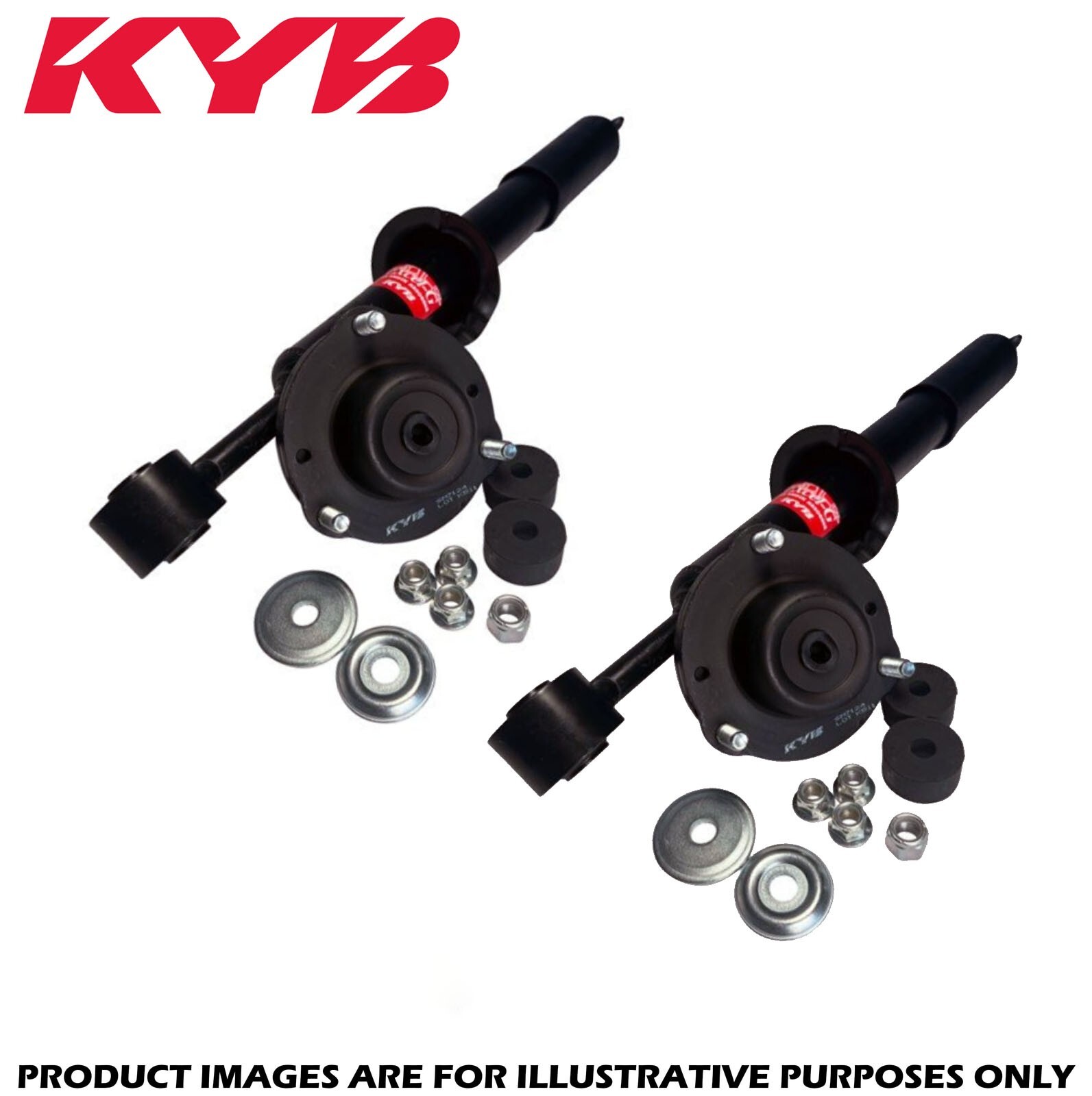 KYB Front Shock Absorbers Mounts & Bump Stop for HILUX KUN26 GUN165 ...
