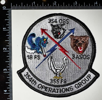 USAF 354th Operations Group 18th 355th Fighter Squadron Gaggle Patch | eBay