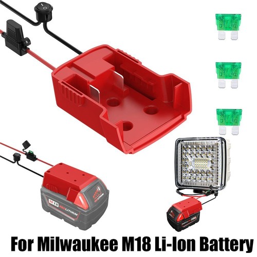 Adapter DIY Battery Adaptor Output Connector For Milwaukee M18 Li-Ion ...