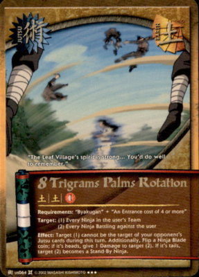 Naruto 8 Trigrams Palms Rotation J-US064 Super Rare Card Near Mint | eBay