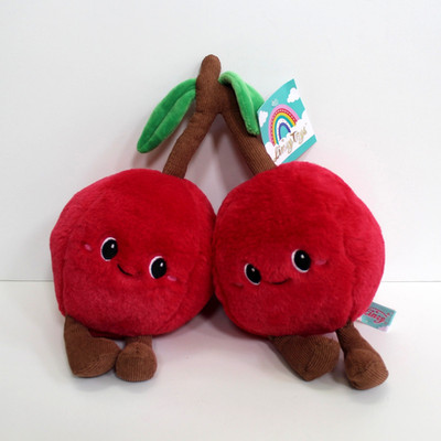 Linzy Toys Red Cherries Cherry Fruit Plush Stuffed Toy Lovey 6" | eBay