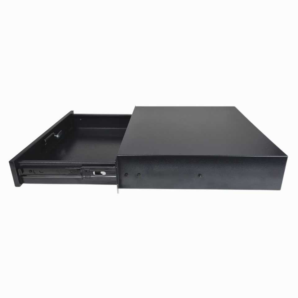 2U 19" 370mm Locking Storage Drawer Network Data Cabinet Flight Case ...