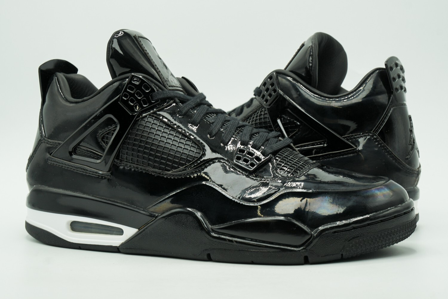 AIR JORDAN 4 IV 11LAB4 RETRO USED SIZE 11 BLACK WHITE 719864 010 | eBay
