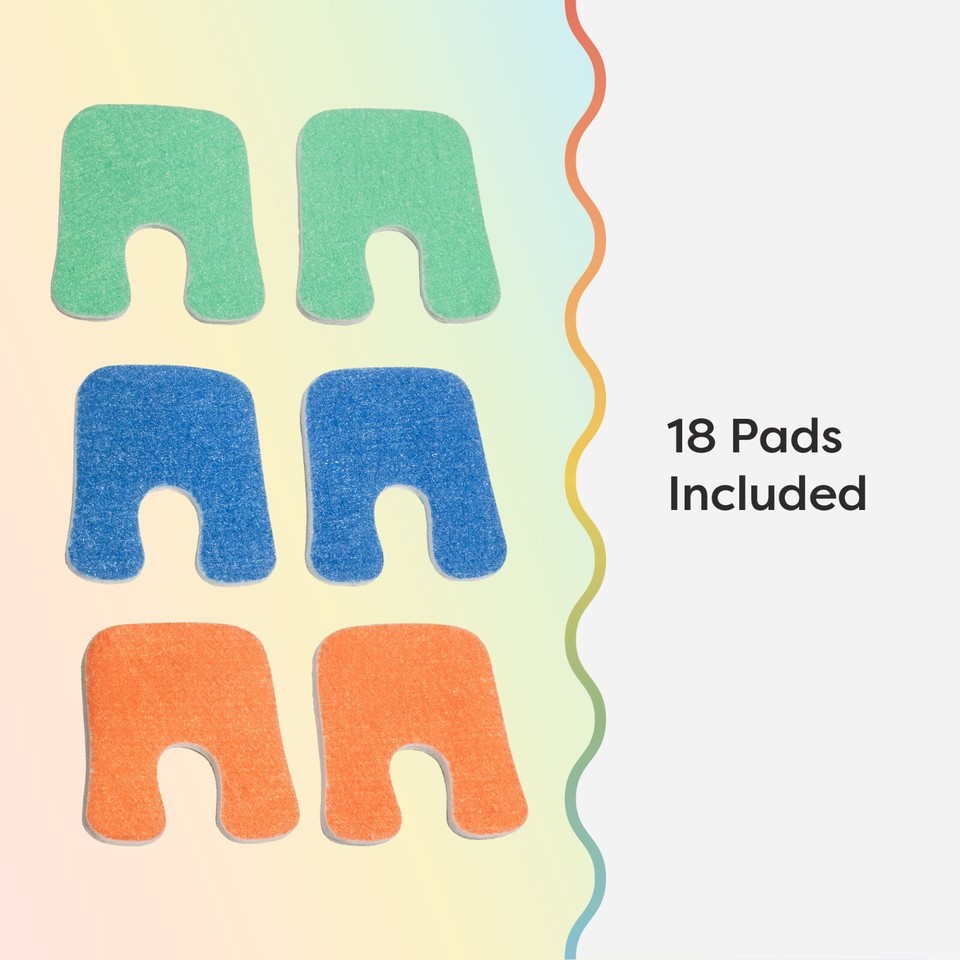 ZenToes U-Shaped Callus Pads Self Stick Adhesive Felt Foot Cushions ...