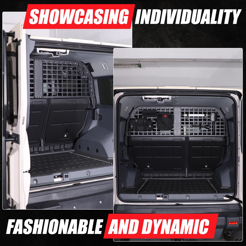 Dog Car Trunk Barrier Pet Divider Mesh Gate on Backseat For Ineos ...