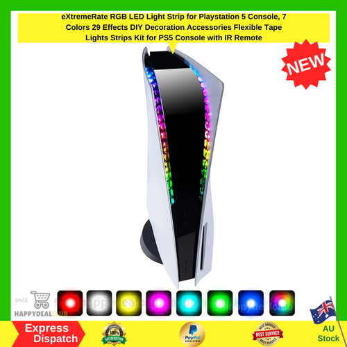 eXtremeRate RGB LED Light Strip for Playstation 5 Console 7 Colors 29 ...