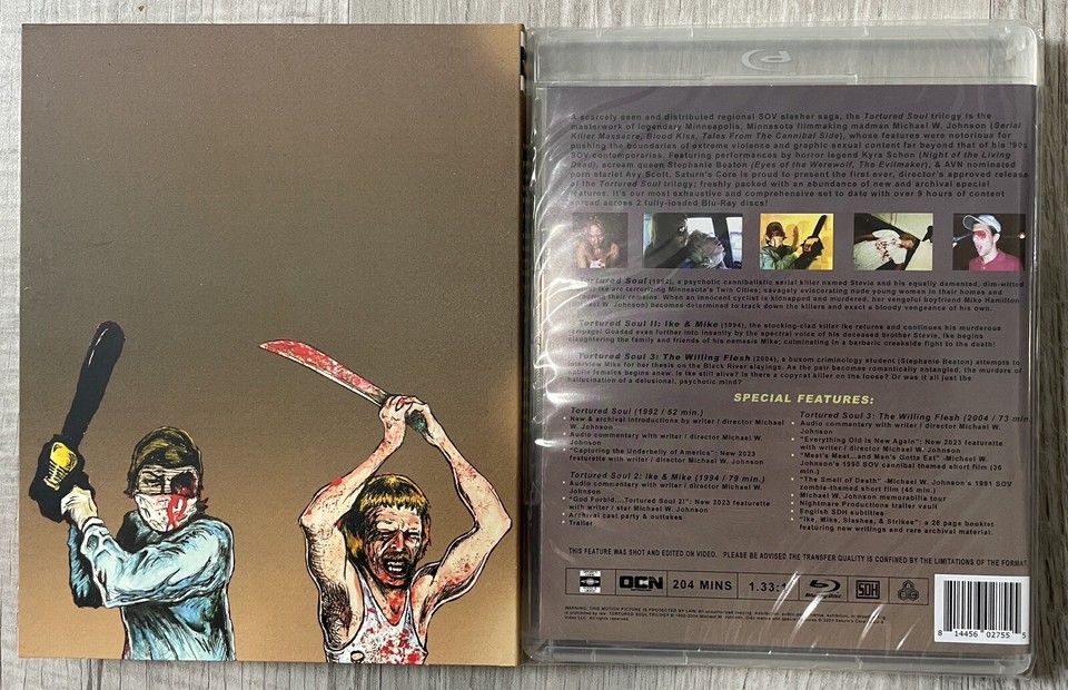 Tortured Soul Trilogy Blu-ray Saturn's Core w/OOP SLIPCOVER Vinegar ...