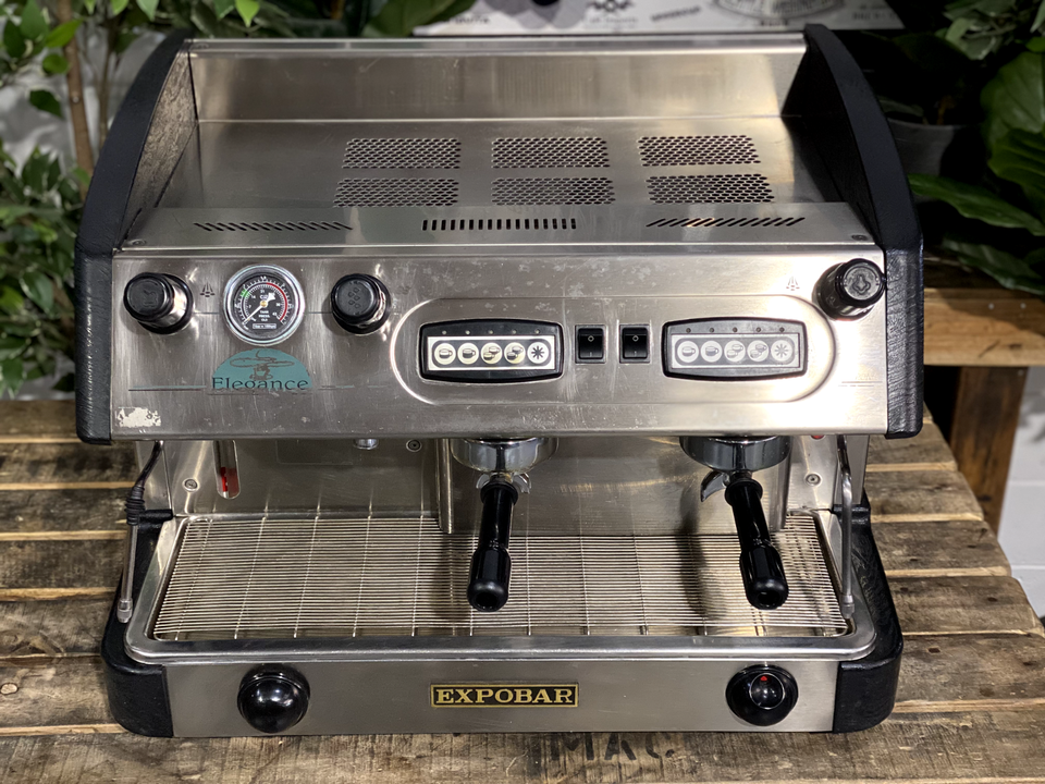 EXPOBAR ELEGANCE 2 GROUP STAINLESS STEEL ESPRESSO COFFEE MACHINE ...