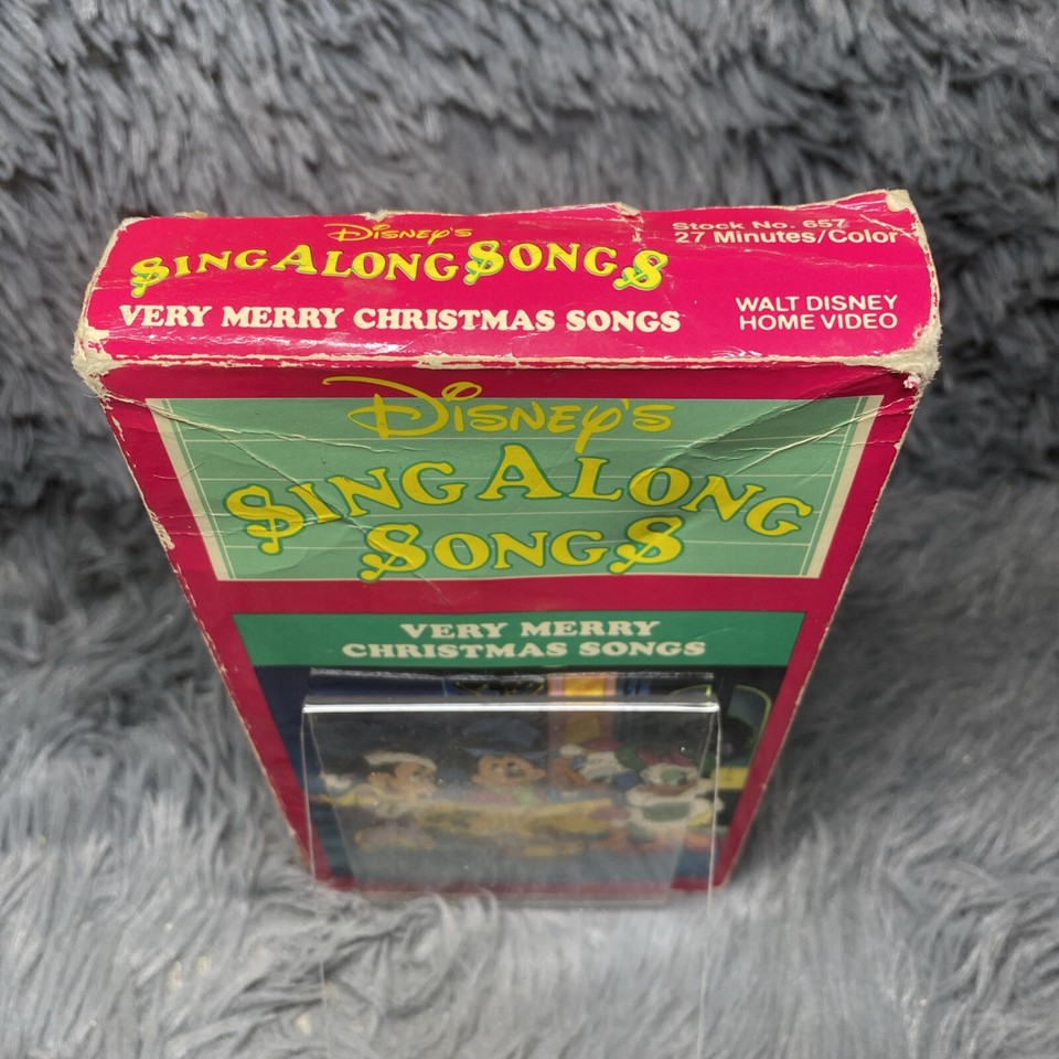 Disney’s Very Merry Christmas Songs VHS Tape 1988 Sing Along Songs ...