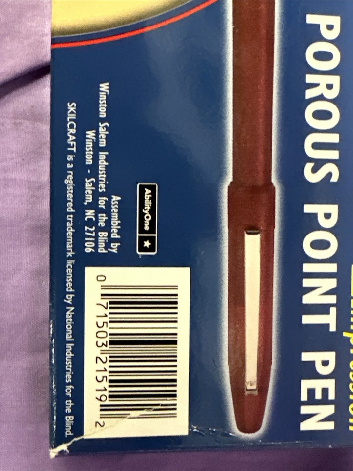 SkilCraft Porous Point Felt Tip Pen Red one dozen | eBay