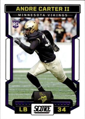 Andre Carter II 2023 Score Football - #375 RC - Minnesota Vikings ...