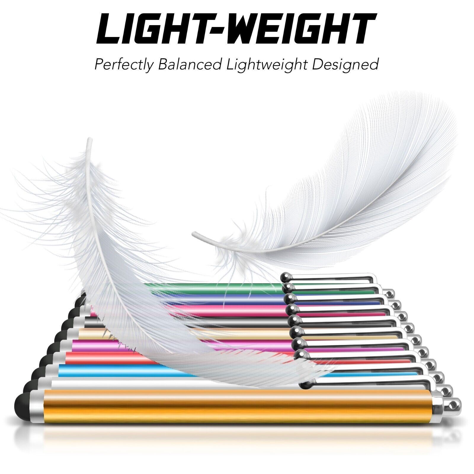 5x Touch Screen Stylus Pens Rubber Soft Tip for Mobile Phones Tablet ...