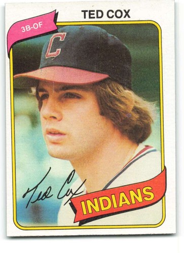 1980 Topps #252 Ted Cox EX/NM Indians oc ID:340841 | eBay
