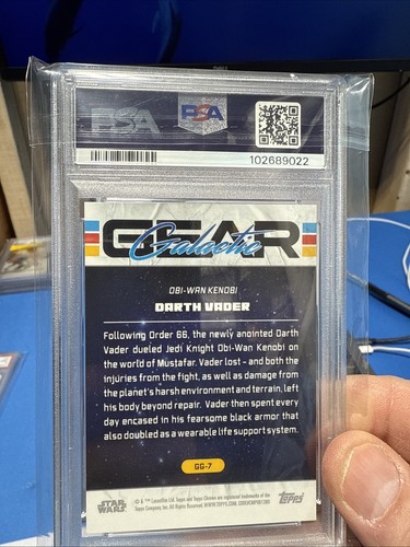 2024 Star Wars Chrome Darth Vader Galactic Gear Green PSA 10 | eBay