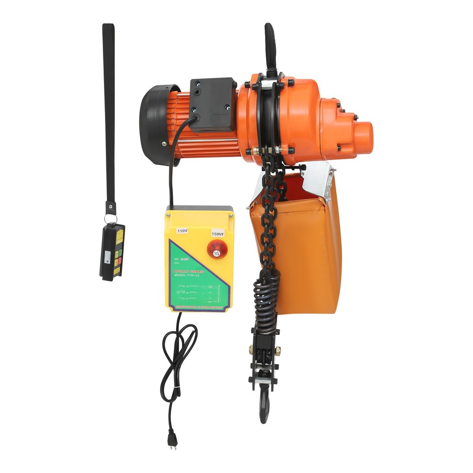 1100LB Electric Chain Hoist 3m Lifting Hoist Crane Wired/Wireless ...