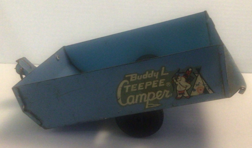 Buddy L Teepee Camper Trailer (Pressed Steel, Robin's Egg Blue, 1964 ...