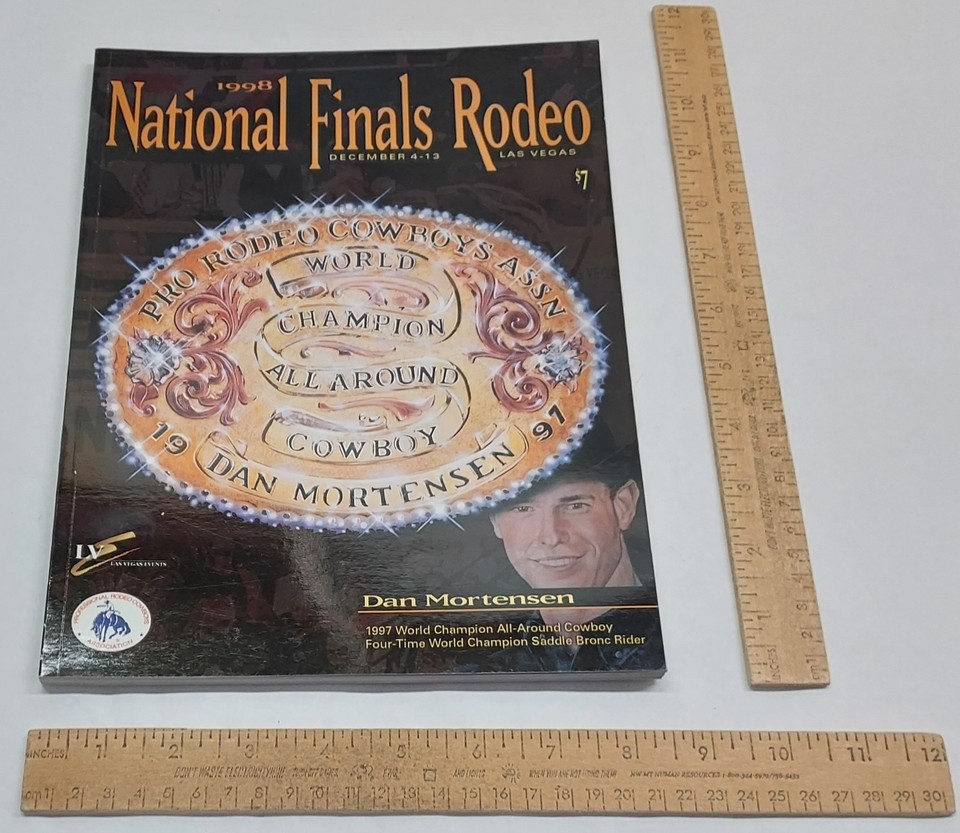 1998 NATIONAL FINALS RODEO - NFR - DAN MORTENSEN on cover | eBay