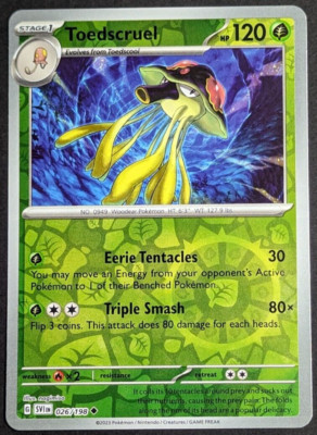 Toedscruel Reverse Holo NM SV1 026/198 Scarlet & Violet Pokemon Card | eBay