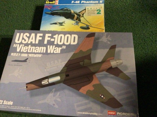 2–MILITARY MODEL AIRCRAFT KITS ( F-100D & F-4 ) | eBay