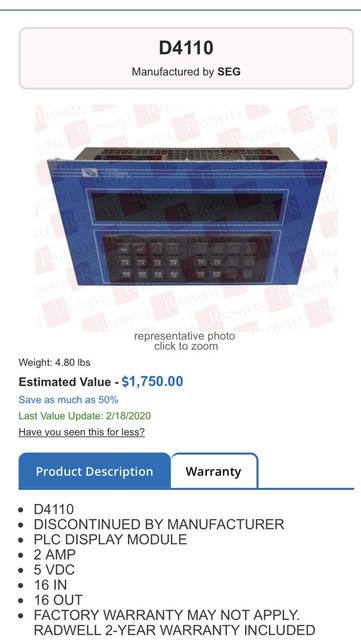 SEG D4110 / D4110 ( TESTED CLEANED) for sale online | eBay