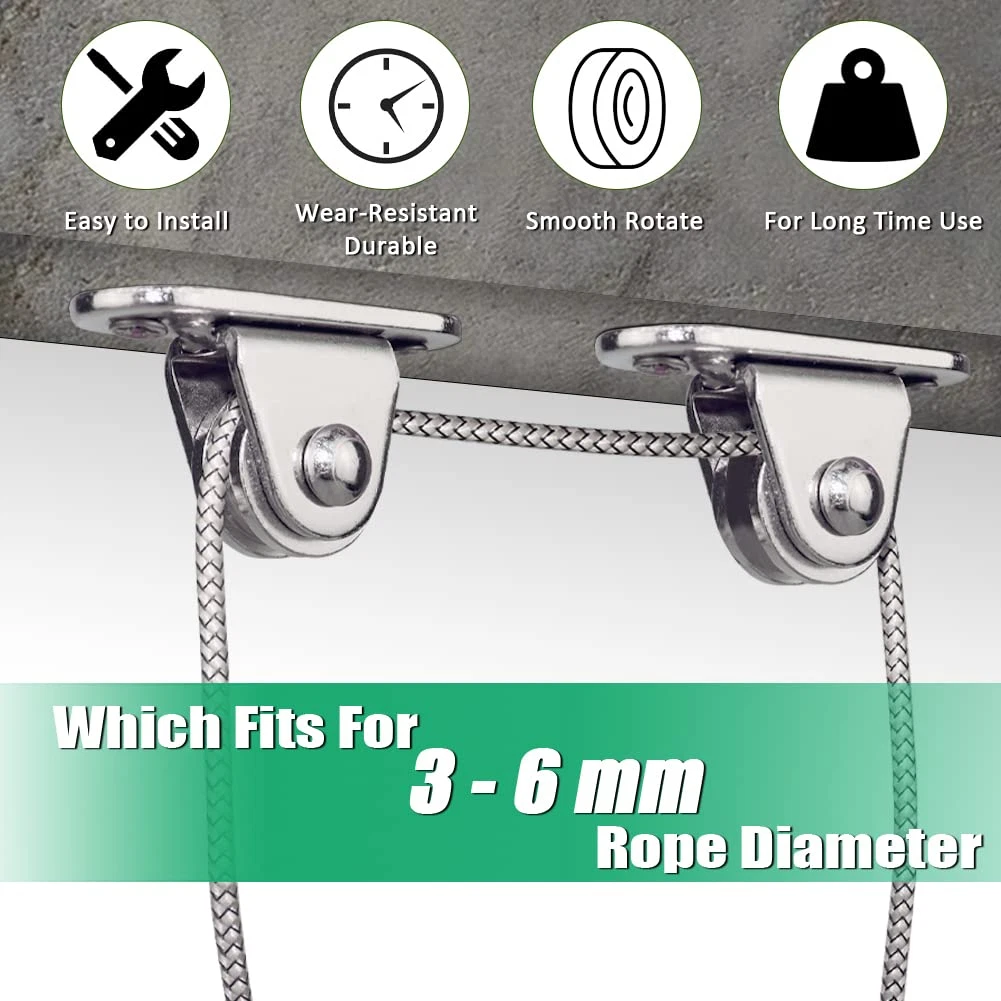 Heavy Duty Wall Ceiling Mount Pulley | Shelly Lighting