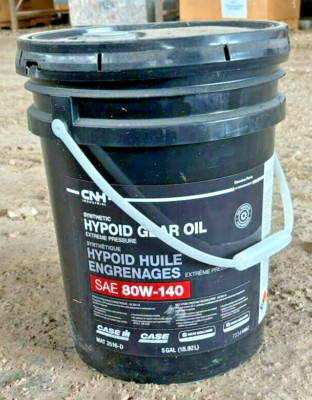CNH part# 73344322 5-gal 80W140 synthetic hypoid gear oil EP MAT 3516-D ...