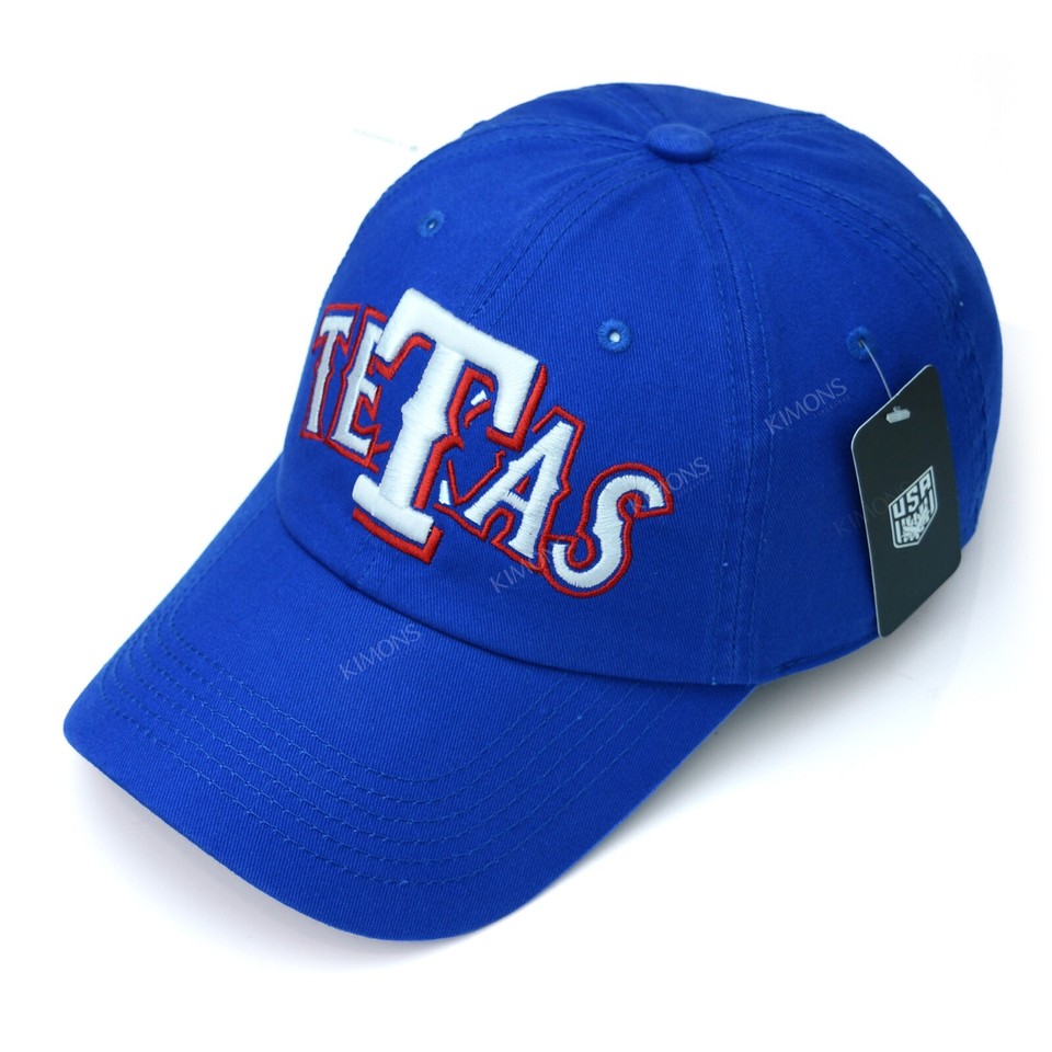 100% Cotton "TETAS" Texas Rangers Hat Overlap Snapback Blue Trucker Cap ...