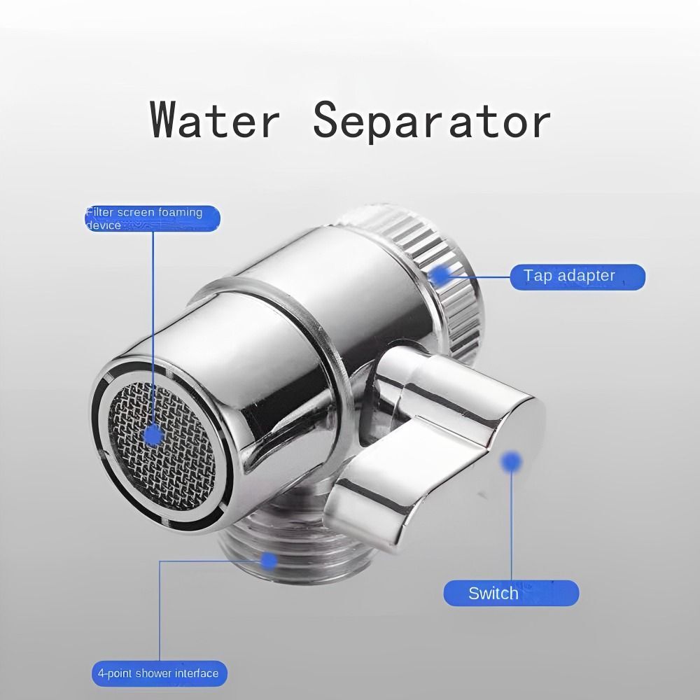 2 Way Faucet Adapter Sink Splitter Water Tap Connector Faucet Switches ...