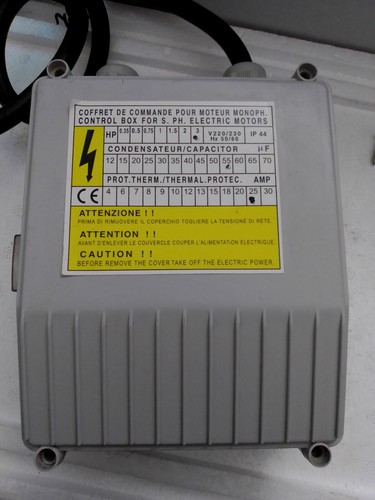 Control Box For Single Phase Electric Motors 3HP 220/230Vac 55uF ...