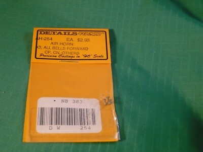 Details West HO #254 Nathan Air Horn -- K3, All Bells Forward, CP, CN ...