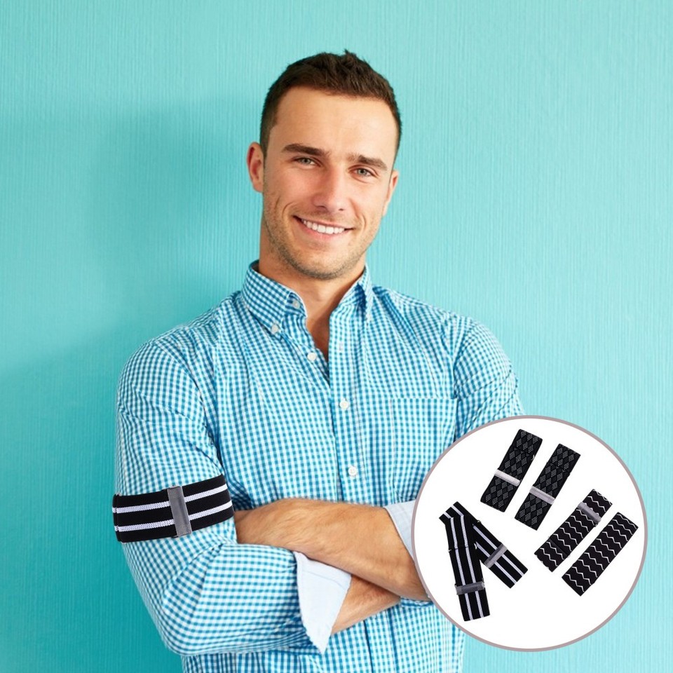 3 Pairs Arm Loop Shirt Cufflinks Men's Armband for Sleeve Holders ...